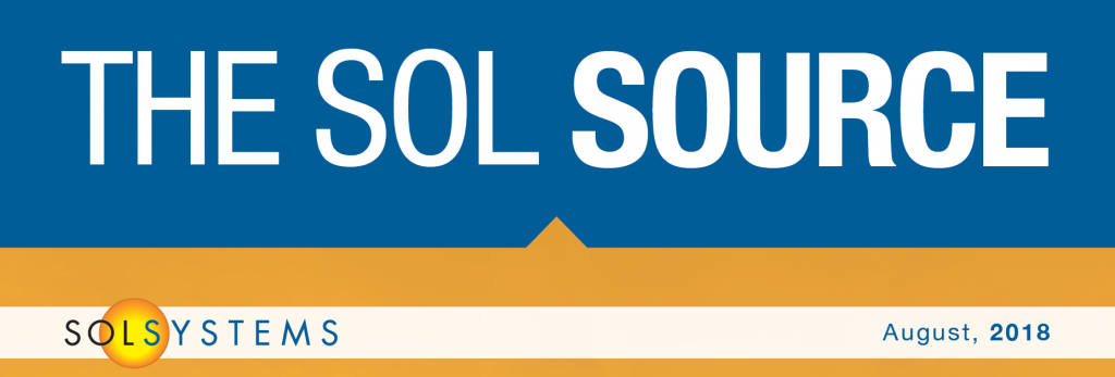 The Sol SOURCE - August 2018 - Sol Systems